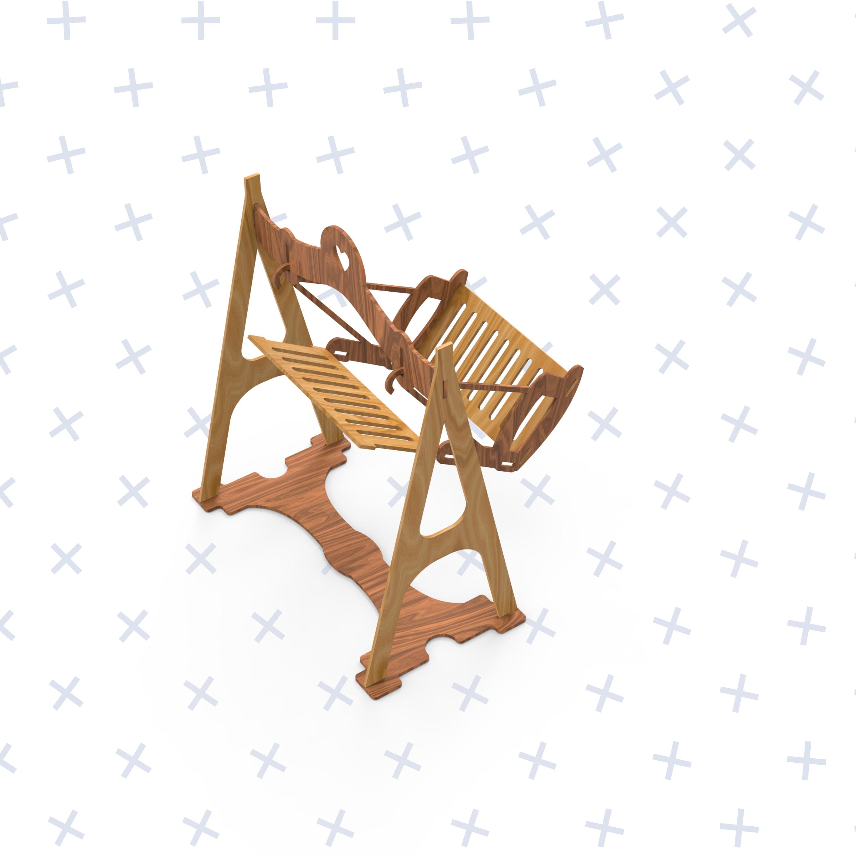 Wooden Swing for Dolls / Swing SVG / Swing for Laser Cut & CNC/ Kids ...