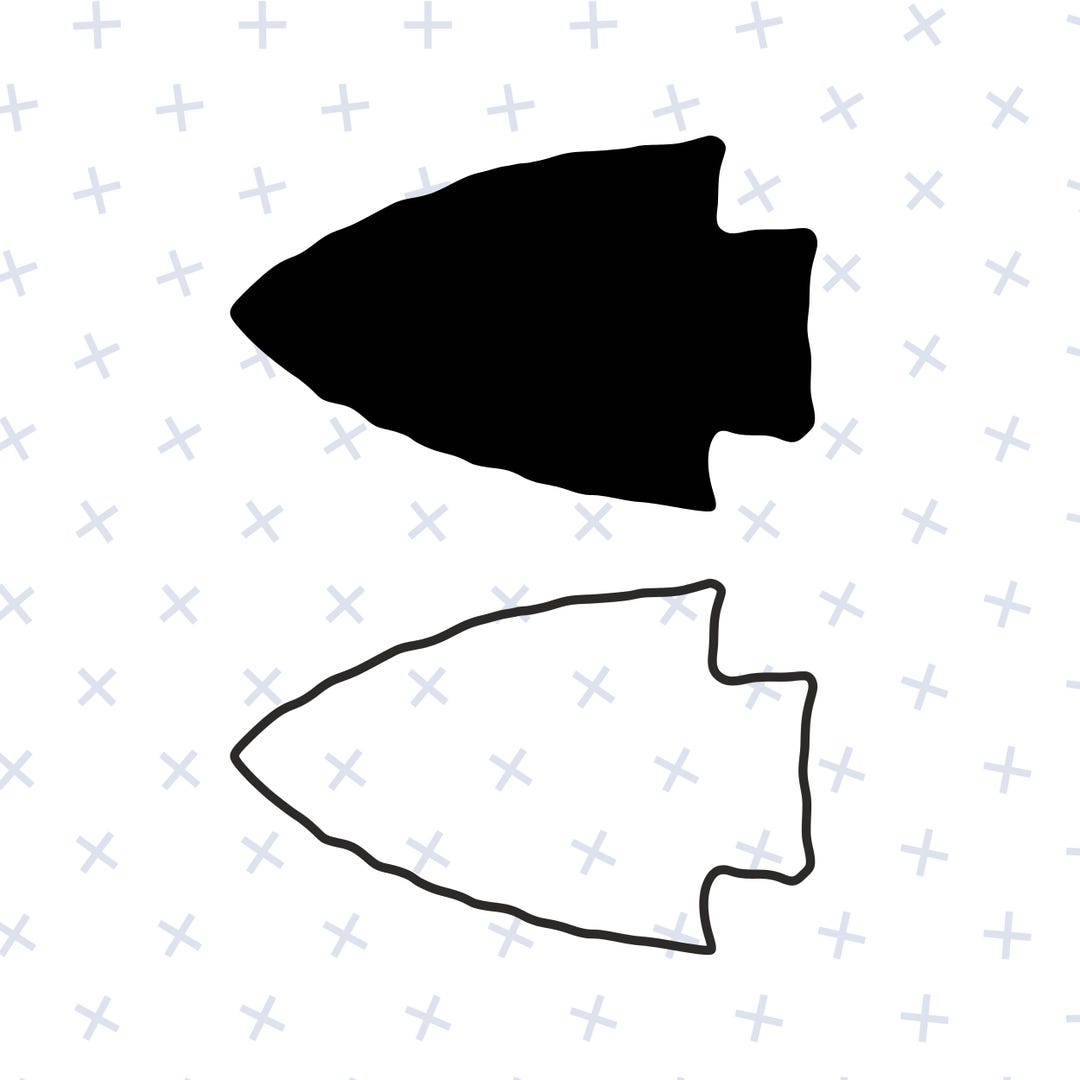 Arrowhead Silhouette SVG / Arrowhead Silhouette Outlines / Arrowhead ...