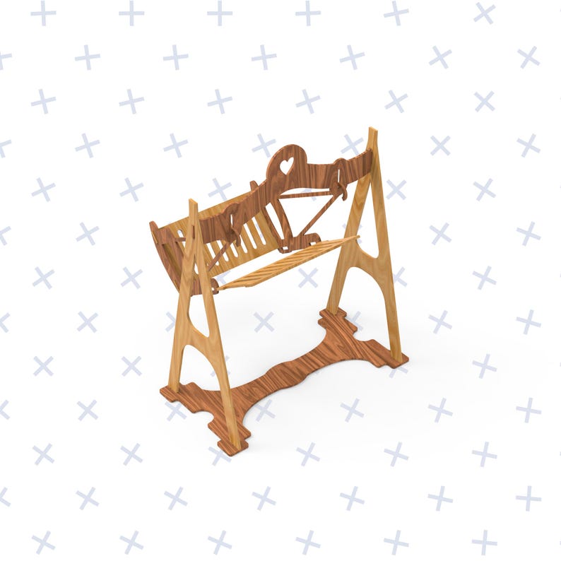 Wooden Swing for Dolls / Swing SVG / Swing for Laser Cut & CNC/ Kids ...