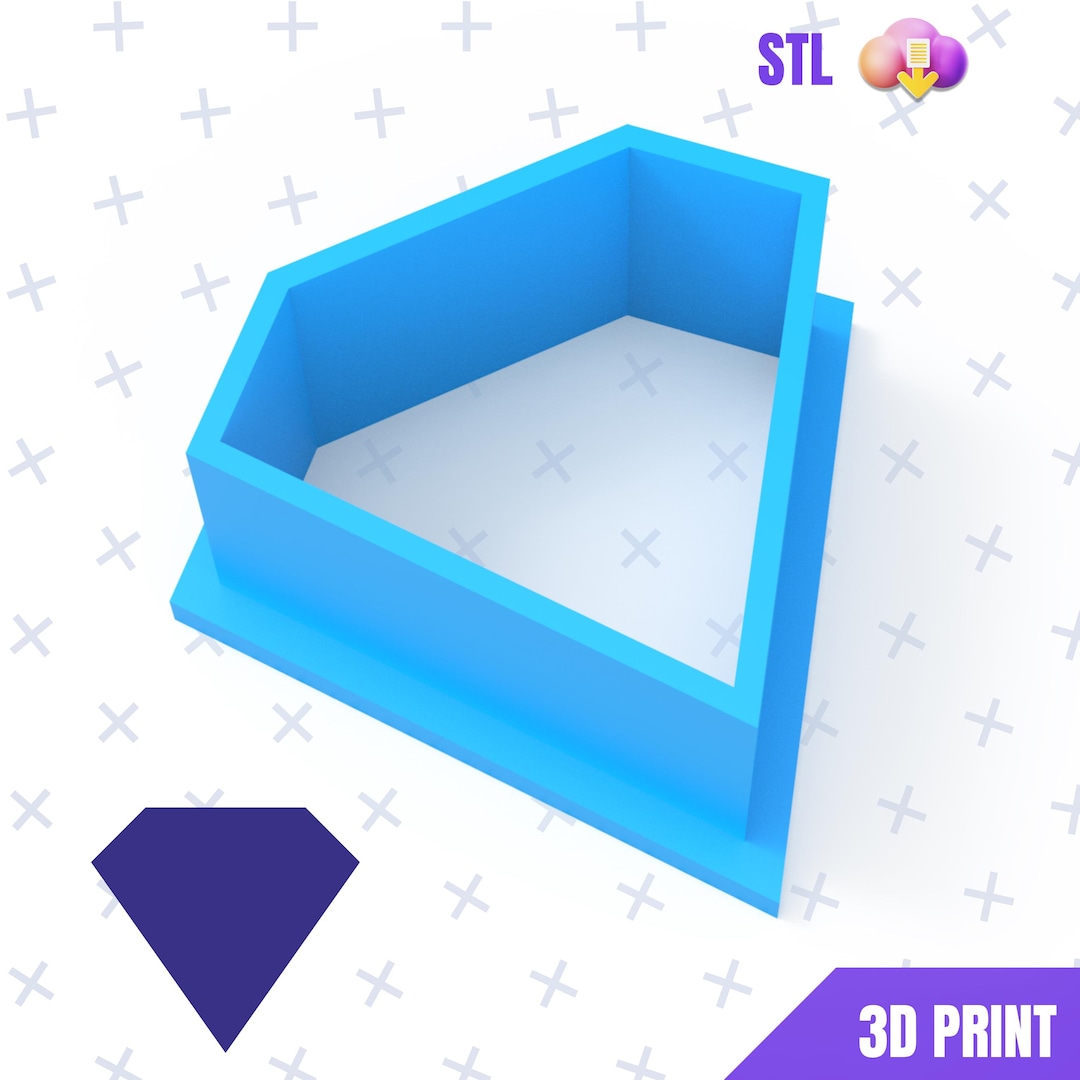 Diamond Cookie Cutter STL File: 3D Printer Download - Etsy