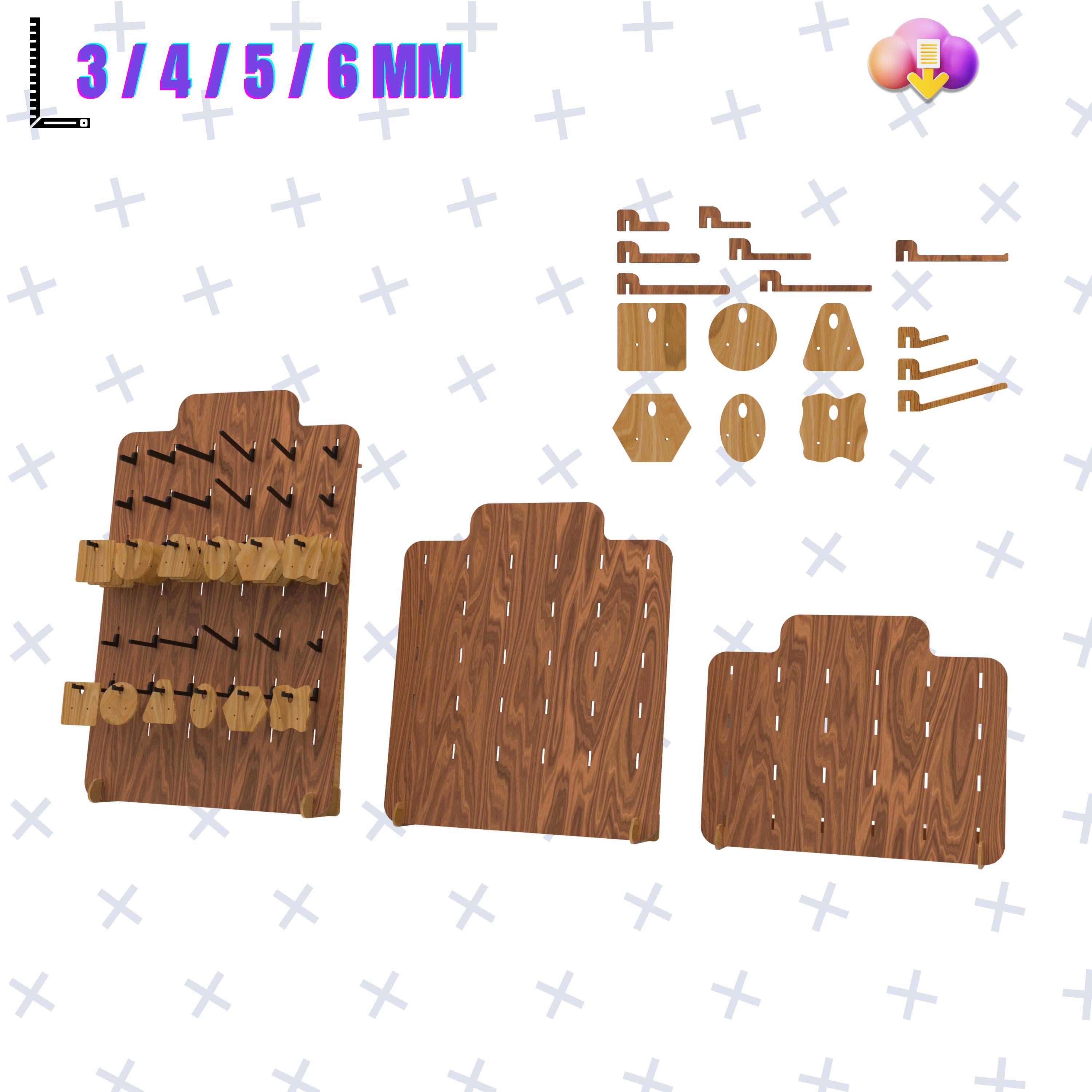 Jewelry Display Stand Svg / Keychains Laser Cut Files / Ornaments ...