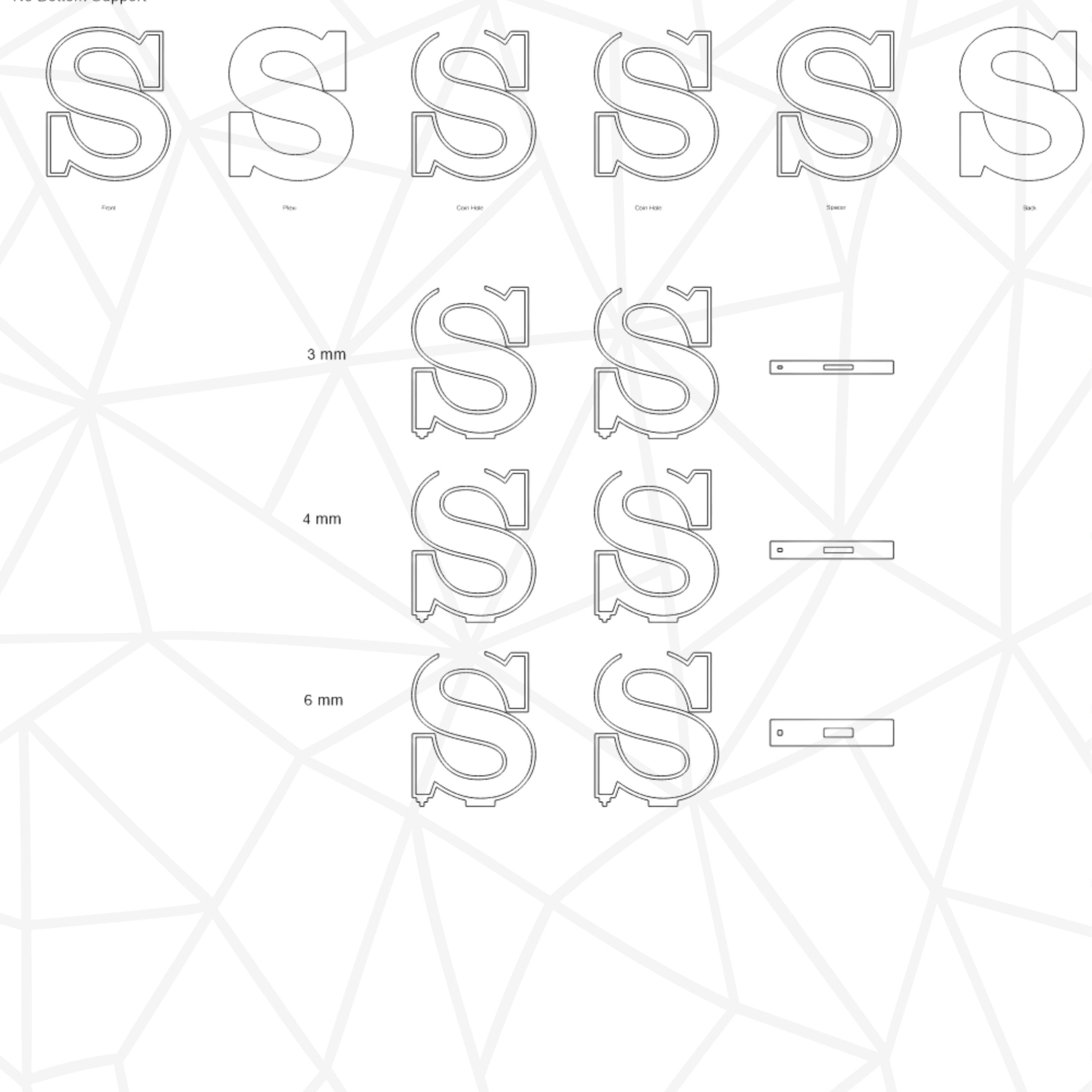 23 Letter Banks for Laser Cut & CNC / Letter Piggy Banks Laser Cut ...