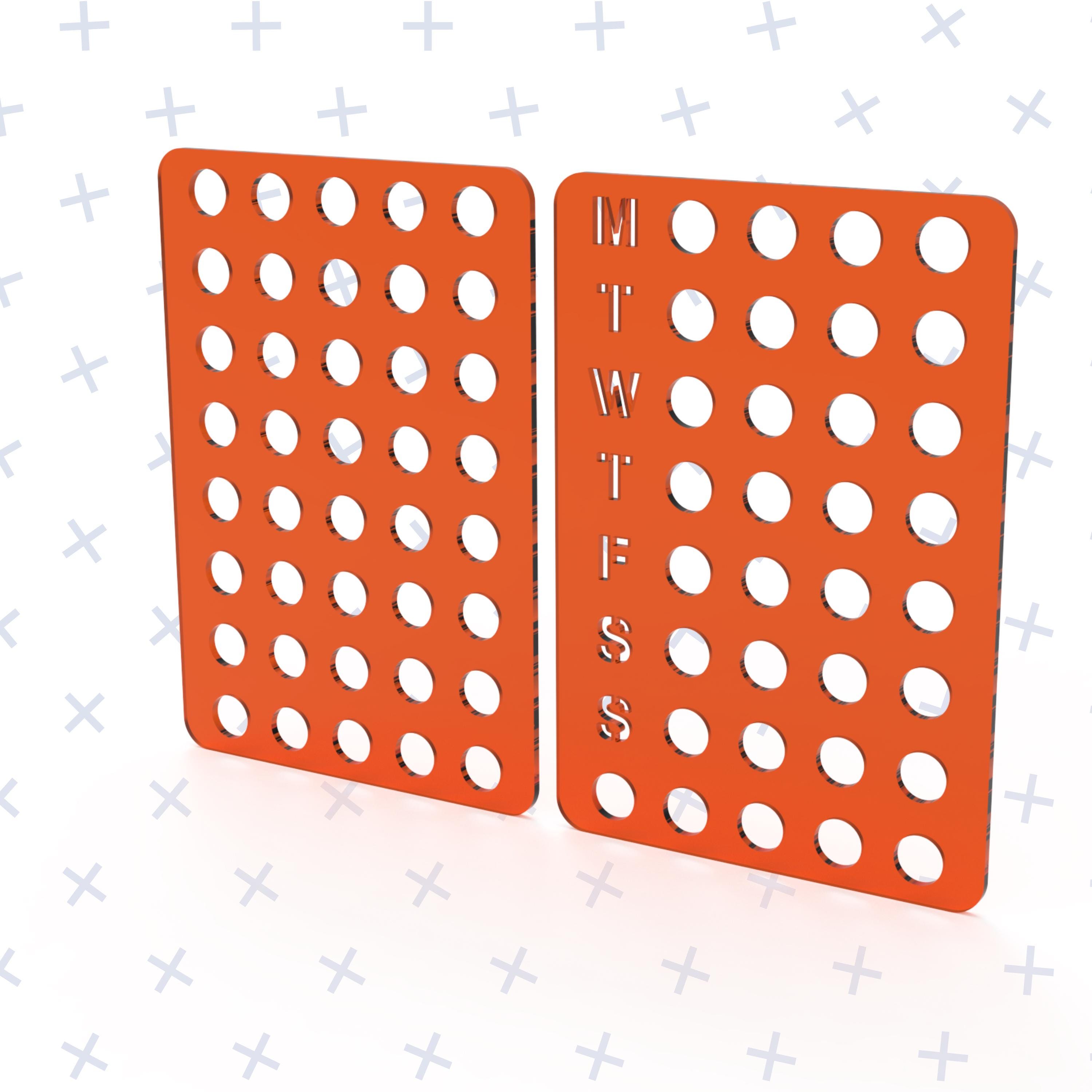 Monthly Overview Calendar Stencil for Laser Cut / Planner, Monthly ...