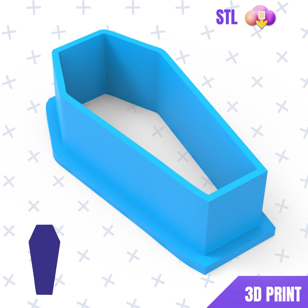 Coffin Cookie Cutter STL File: 3D Printer Digital Download - Etsy