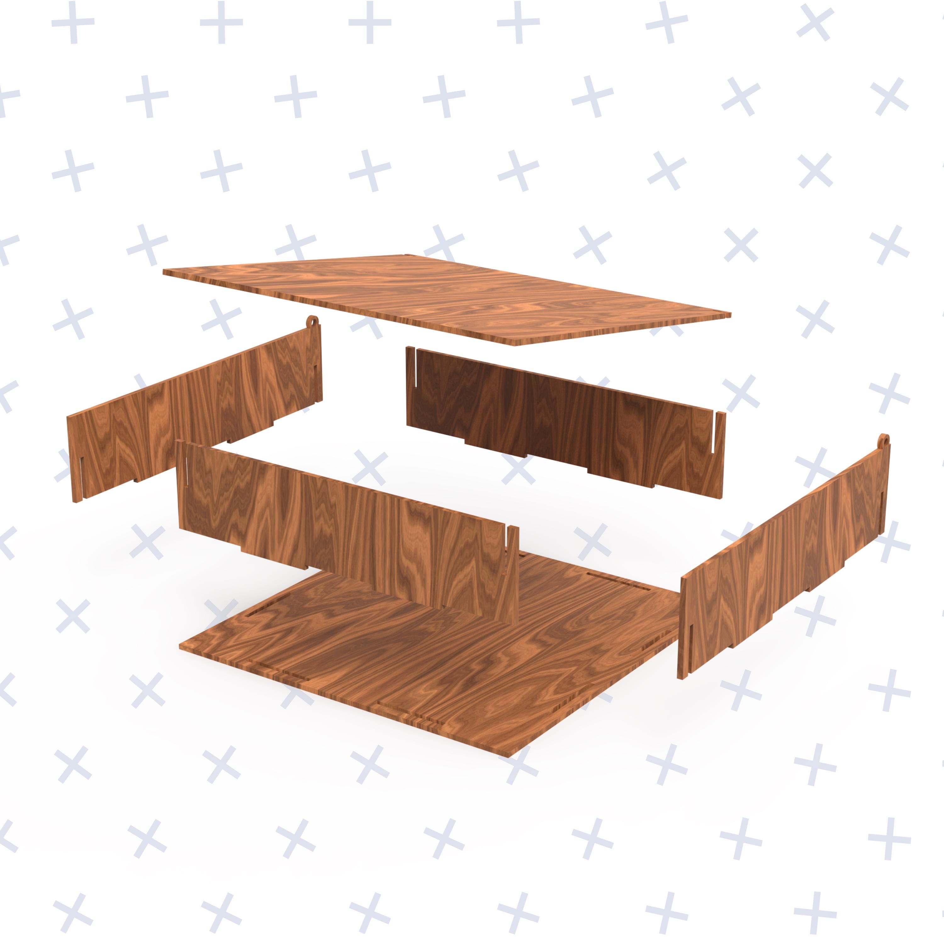 5 Diffrent Laser Cut Square Boxes / 5 Different Size / Laser Cutting ...