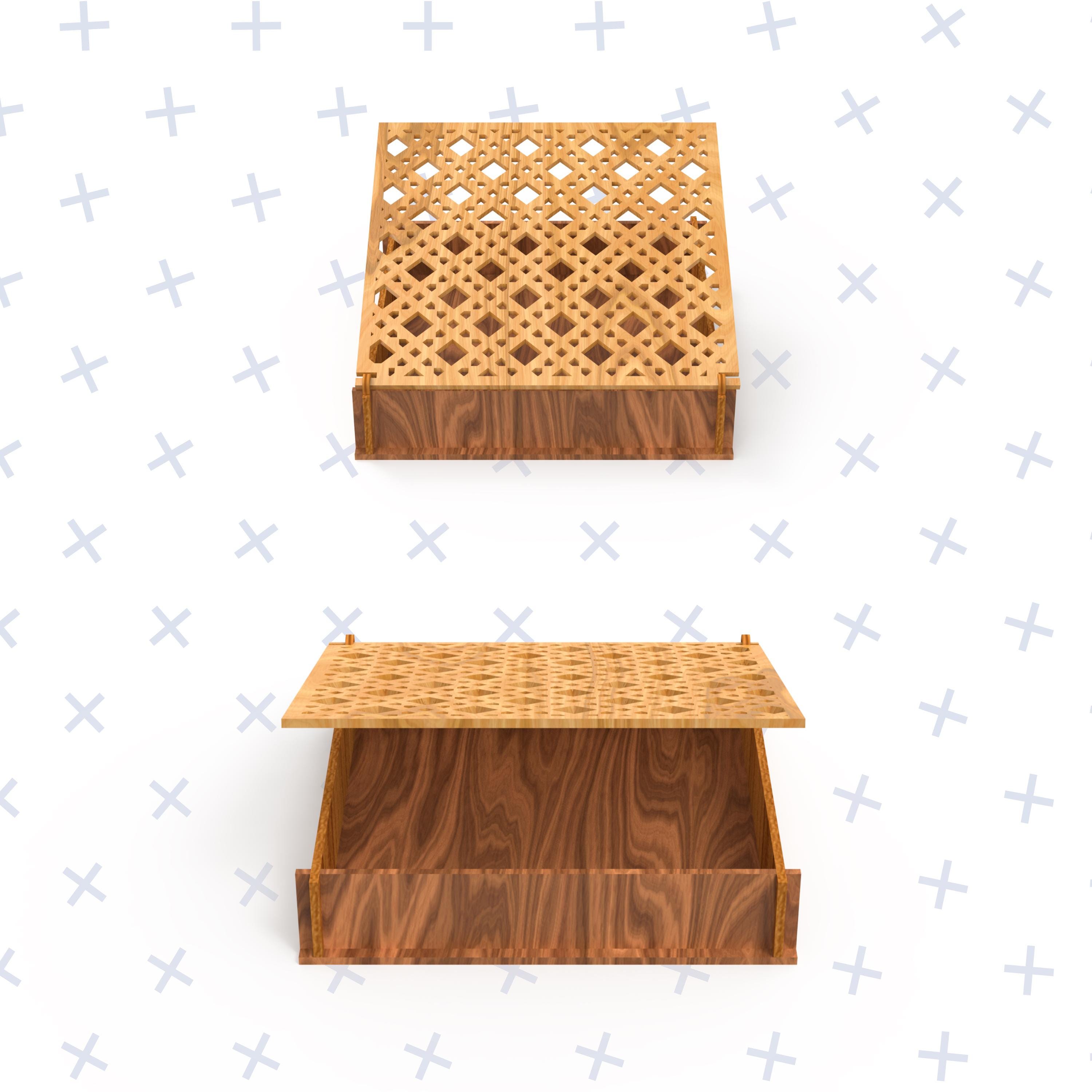 Laser Cut Box With Flip up Lid / Storage Box / Laser Cut Box / 150mm X ...