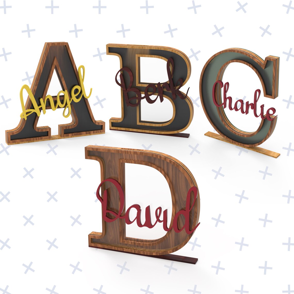 23 Letter Banks for Laser Cut & CNC / Letter Piggy Banks Laser Cut ...