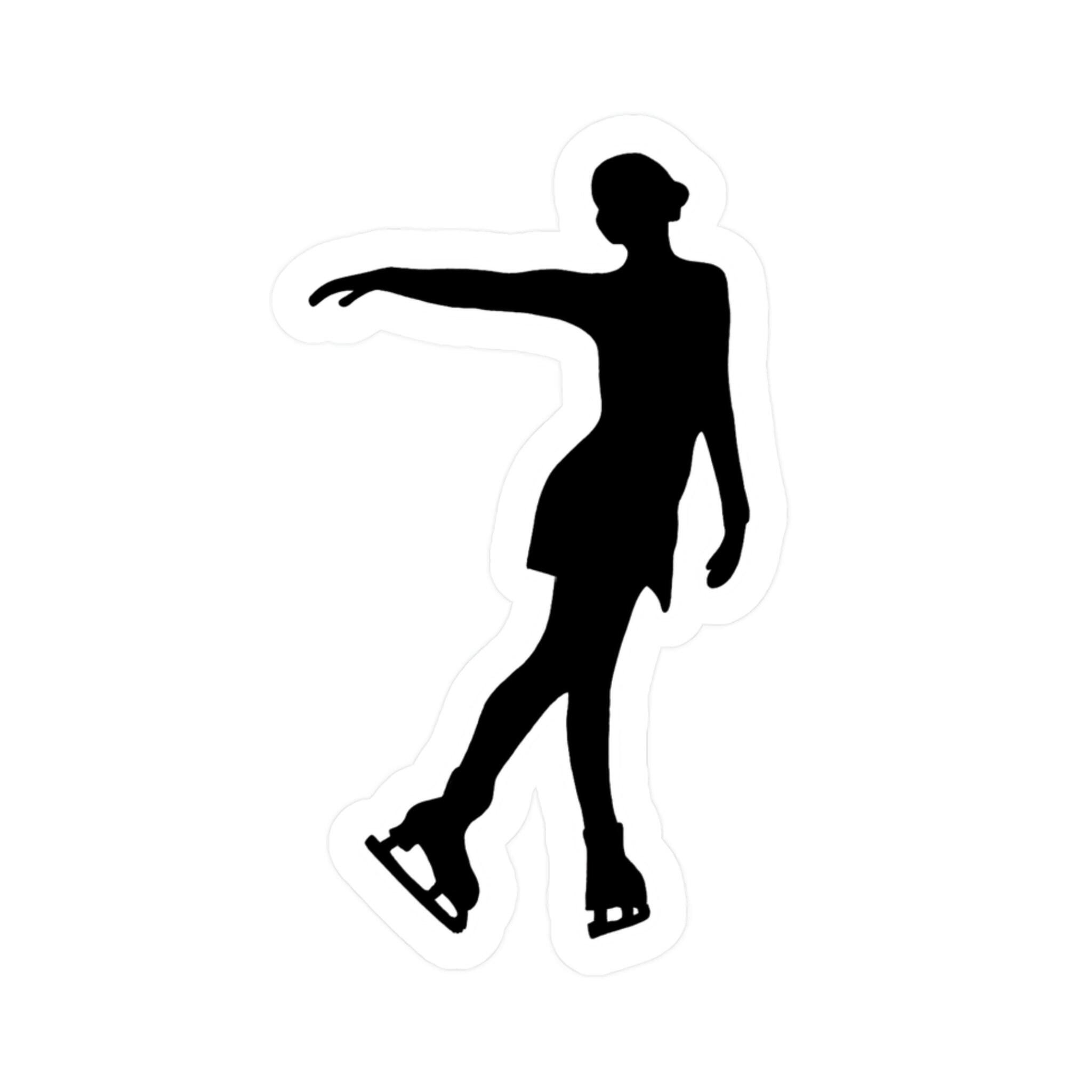 Figure Skating Vinyl Decal - Etsy