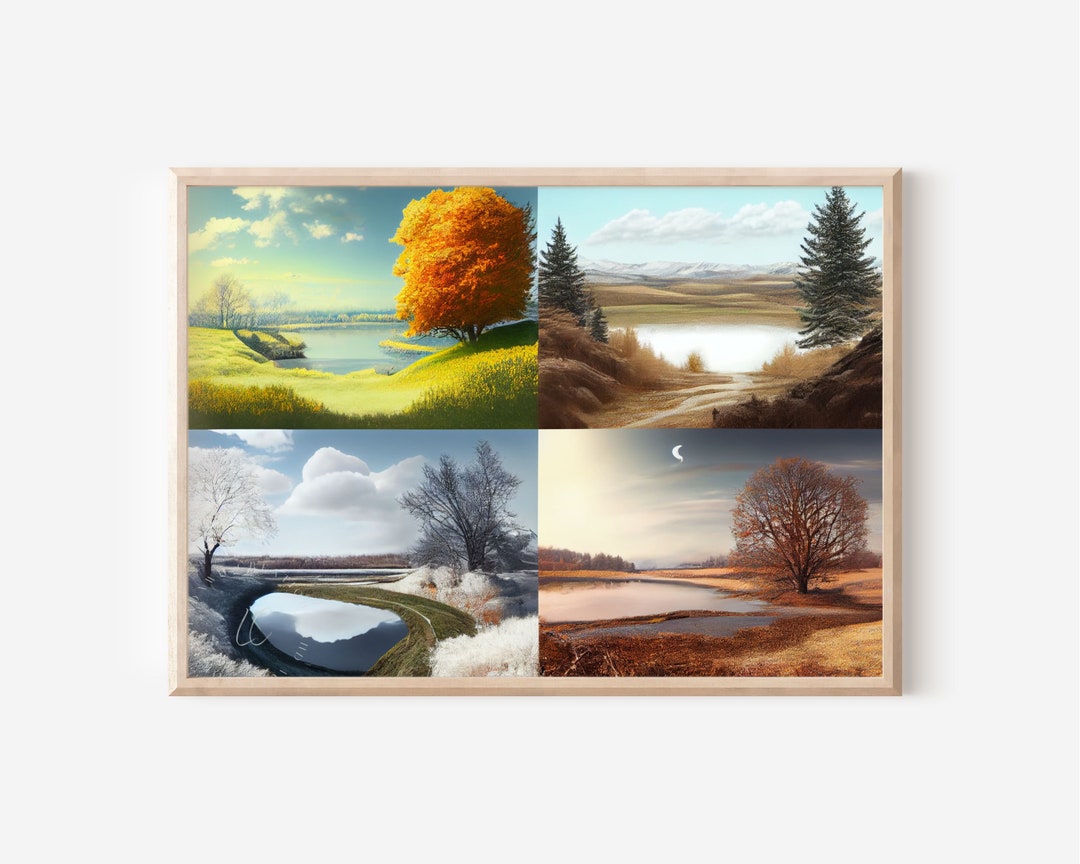 Four Seasons | DIGITAL DOWNLOAD | Seasons in a Photo | Seasons Digital ...