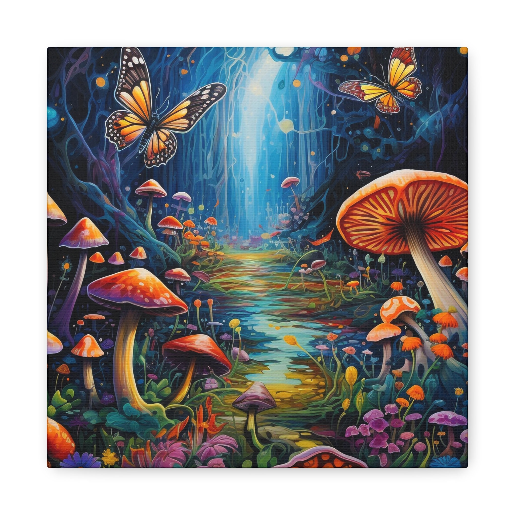 Trippy Painting Trippy Wall Art of Fantasy Scene With - Etsy