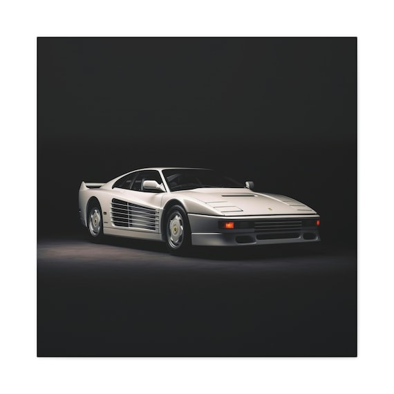 Ferrari Testarossa White Wallpaper