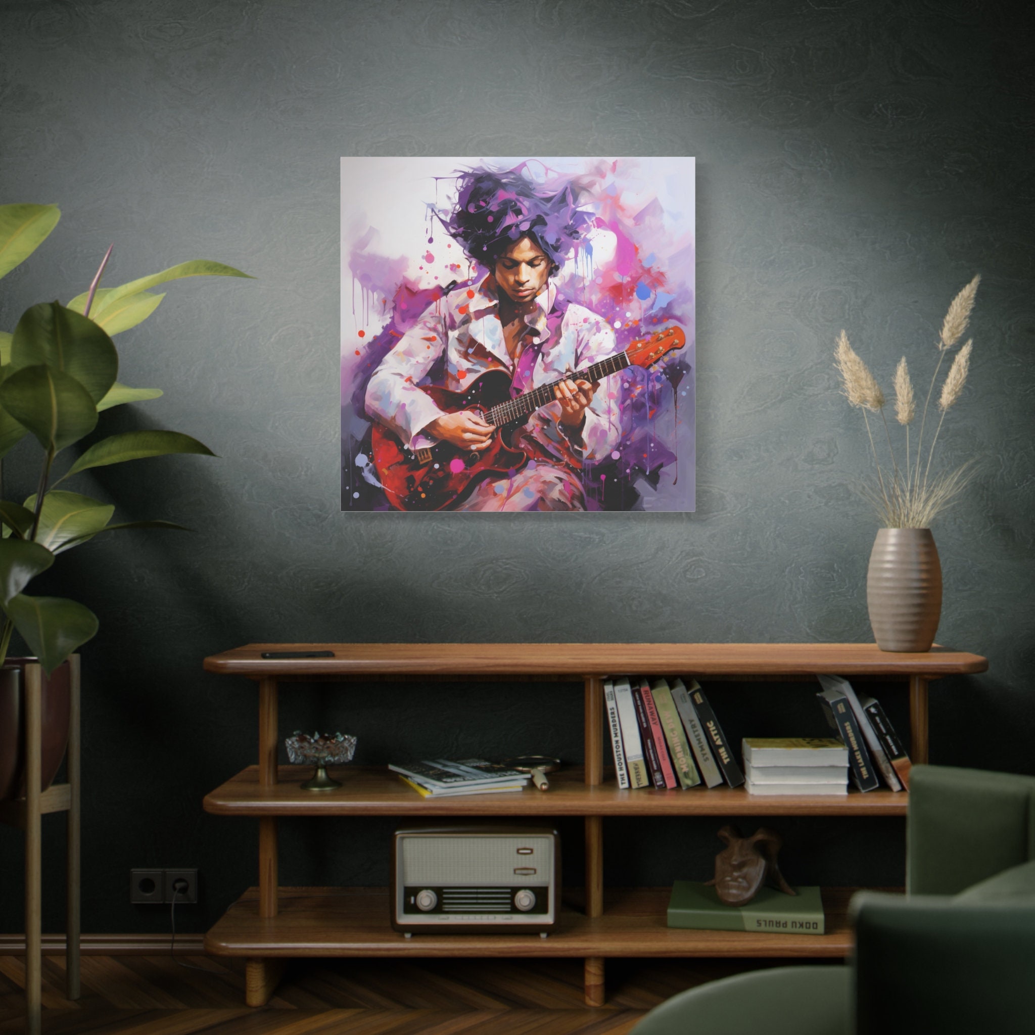 Prince Painting - Abstract Painting of Prince, the Legendary Musician ...