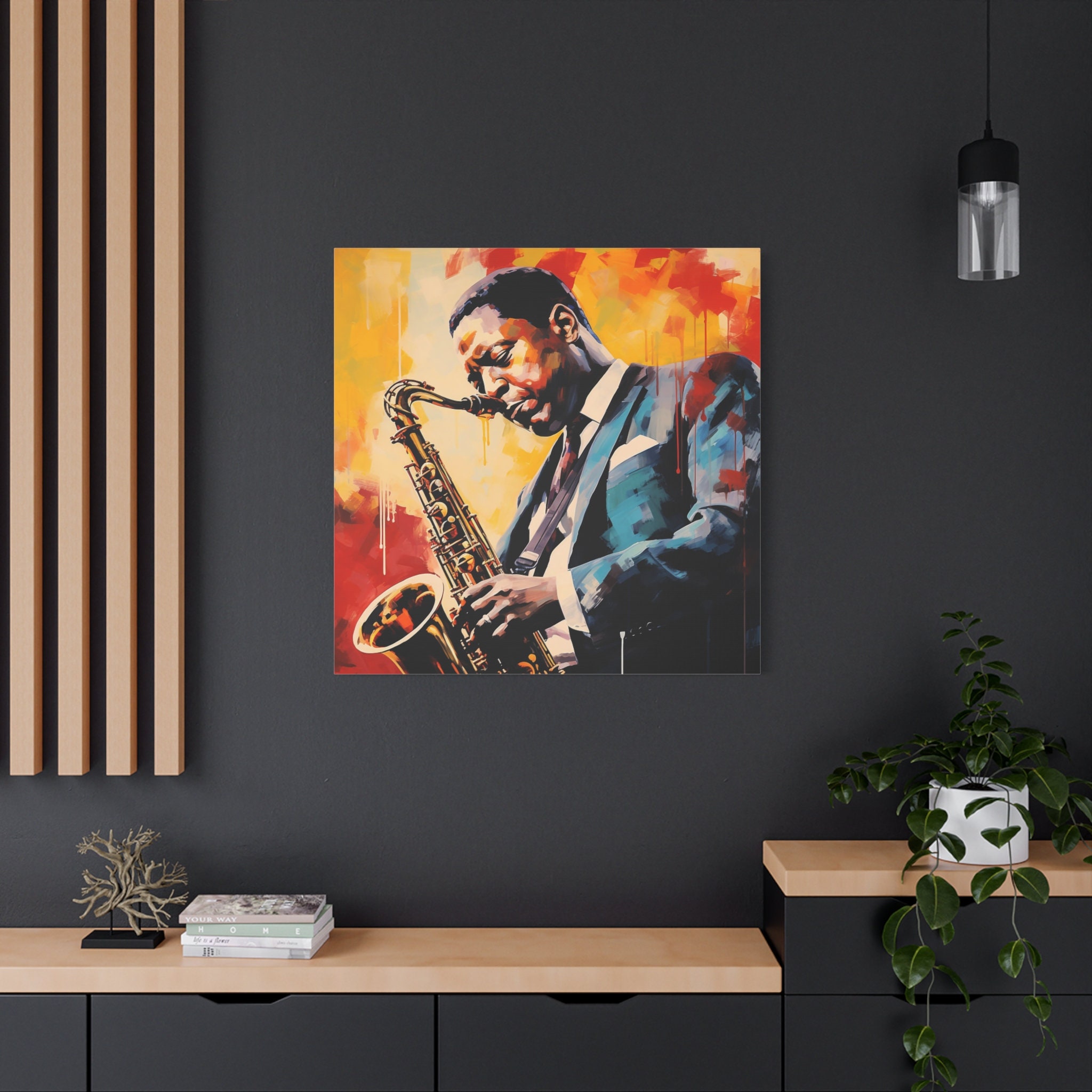The Bird - Jazz Painting - John Coltrane Ready to Play His Saxaphone - Etsy