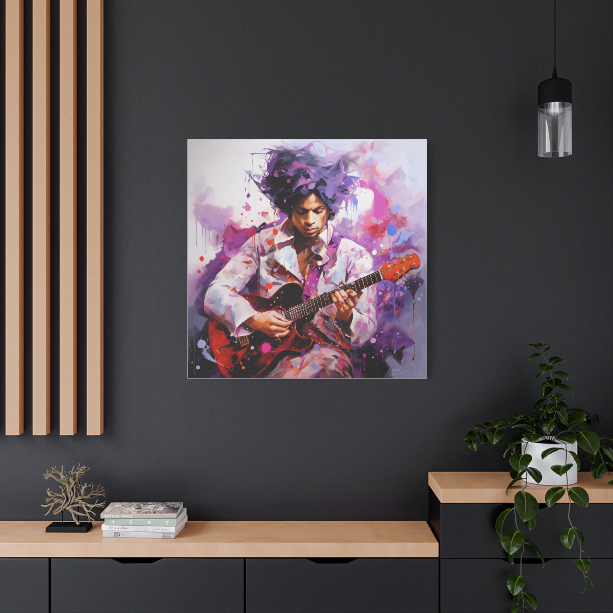 Prince Painting - Abstract Painting of Prince, the Legendary Musician ...