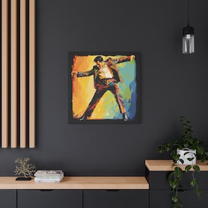 Elvis Painting - Abstract Wall Art Depicting Elvis Presley Dancing on ...