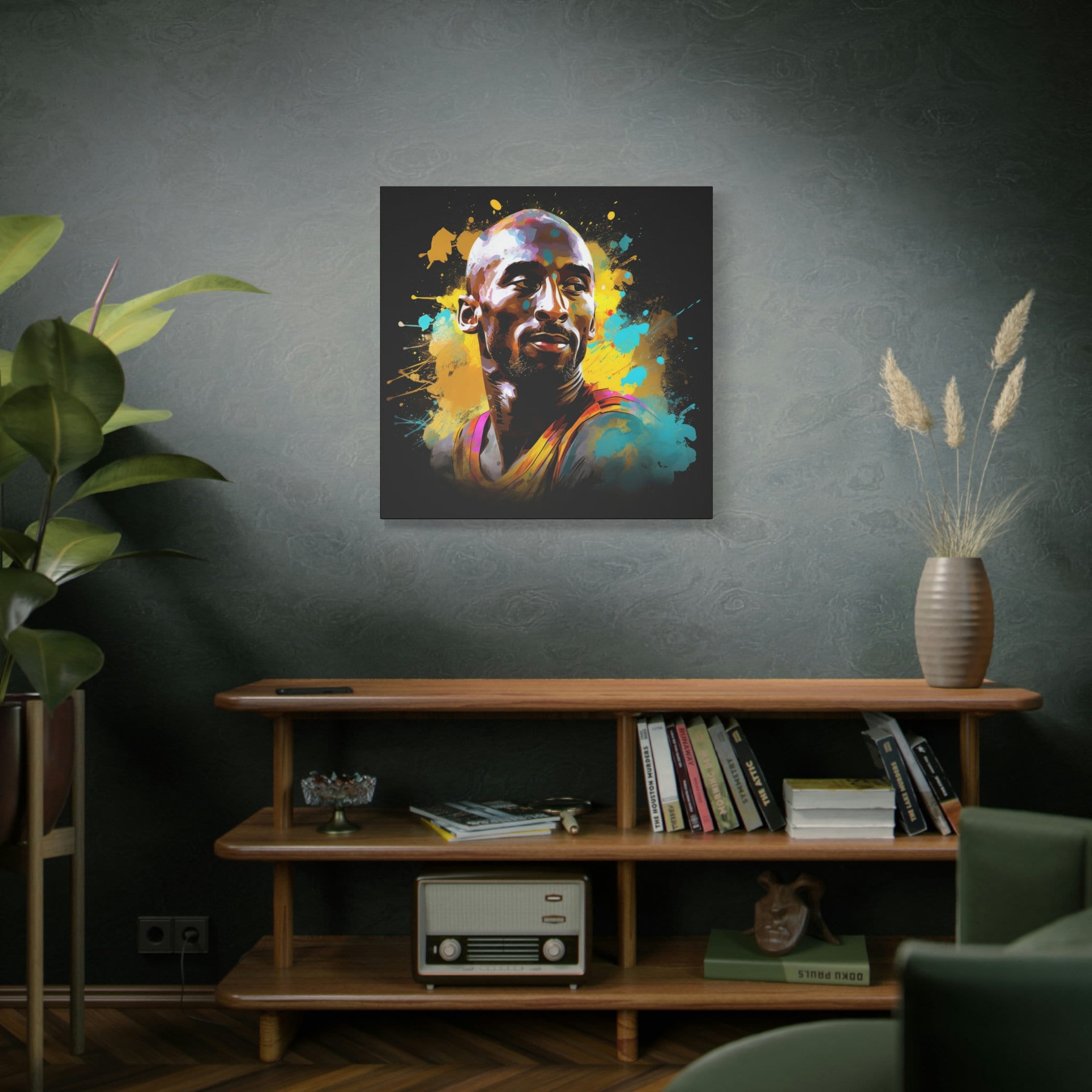 Kobe Bryant Painting Kobe Bryant Wall Art of Abstract Colorful Painting ...