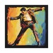 Elvis Painting - Abstract Wall Art Depicting Elvis Presley Dancing on ...