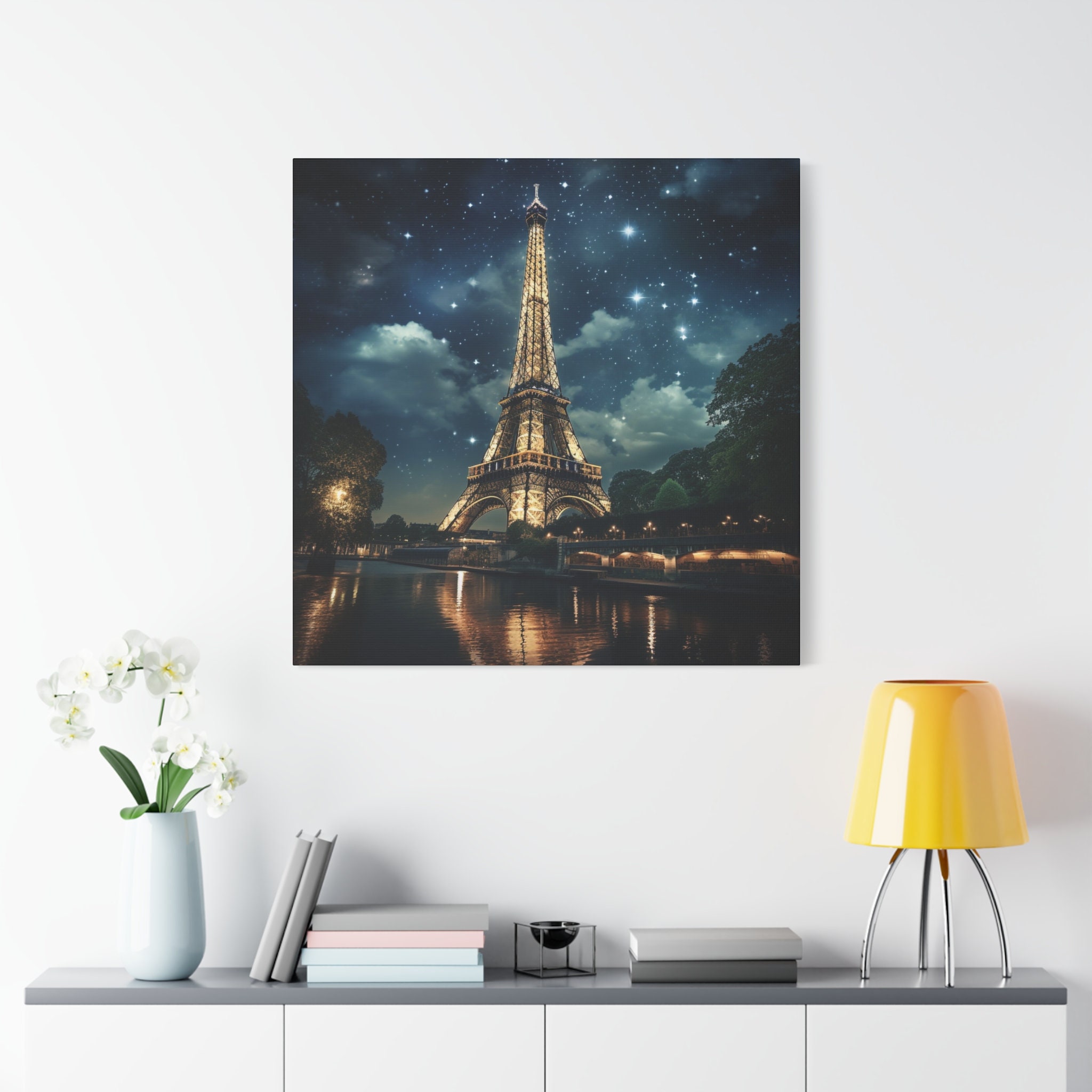 Eiffel Tower Painting Eiffel Tower Wall Art, Depiction of the Eiffel ...