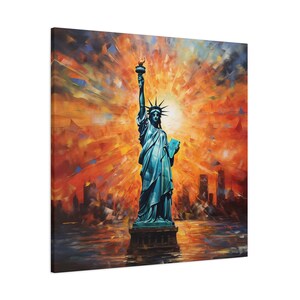 Statue of Liberty Painting - Beautiful Lady Liberty Painting With New ...