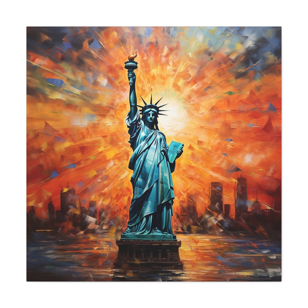 Statue of Liberty Painting - Beautiful Lady Liberty Painting With New ...
