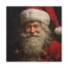 Father Christmas Canvas Wall Art Print - Timeless Portrait of Santa ...