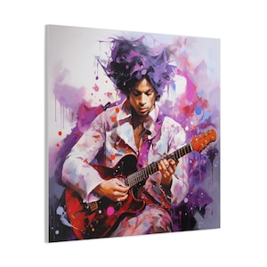 Prince Painting - Abstract Painting of Prince, the Legendary Musician ...