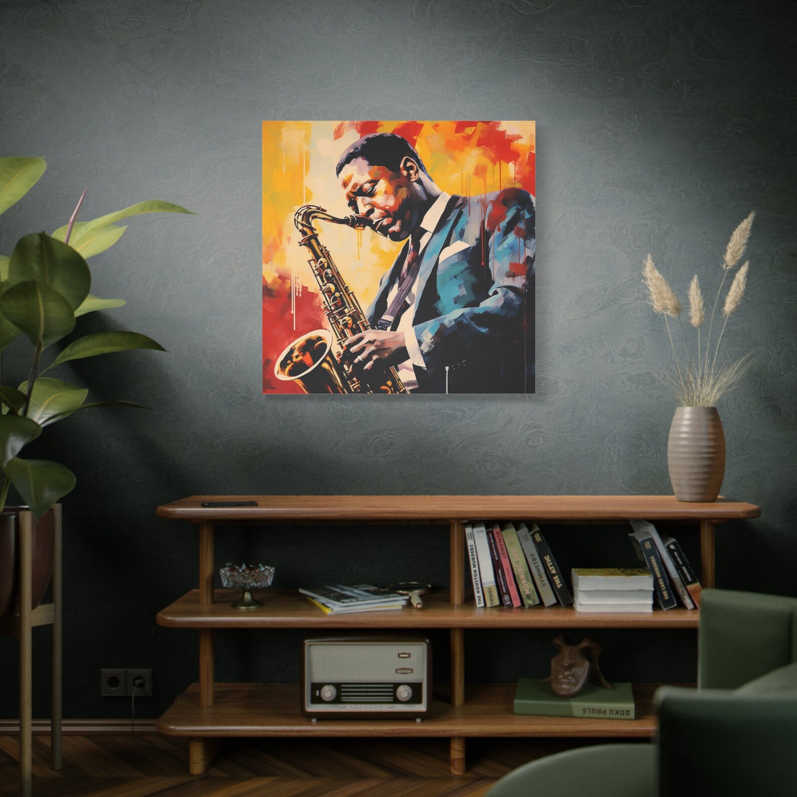 The Bird - Jazz Painting - John Coltrane Ready to Play His Saxaphone - Etsy