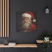 Father Christmas Canvas Wall Art Print - Timeless Portrait of Santa ...