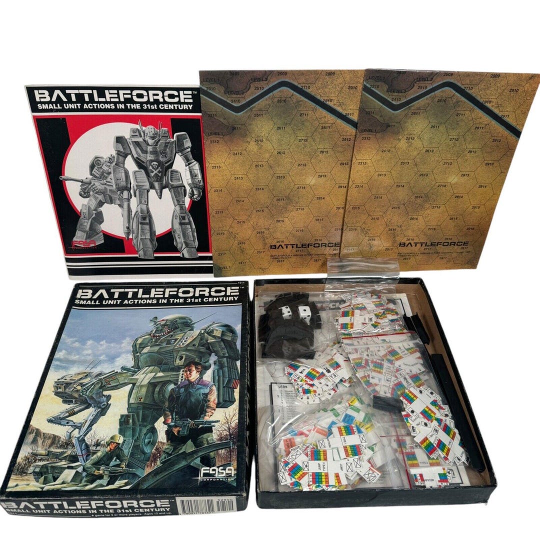 Battleforce Battletech Mechwarrior VTG 1987 Box Set FASA 1611 Complete - Etsy