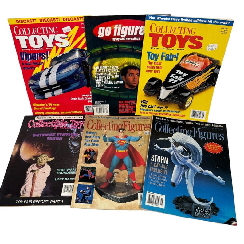 Lot of 6 Action Figure Collecting Magazines Go Figure Collecting Toys ...