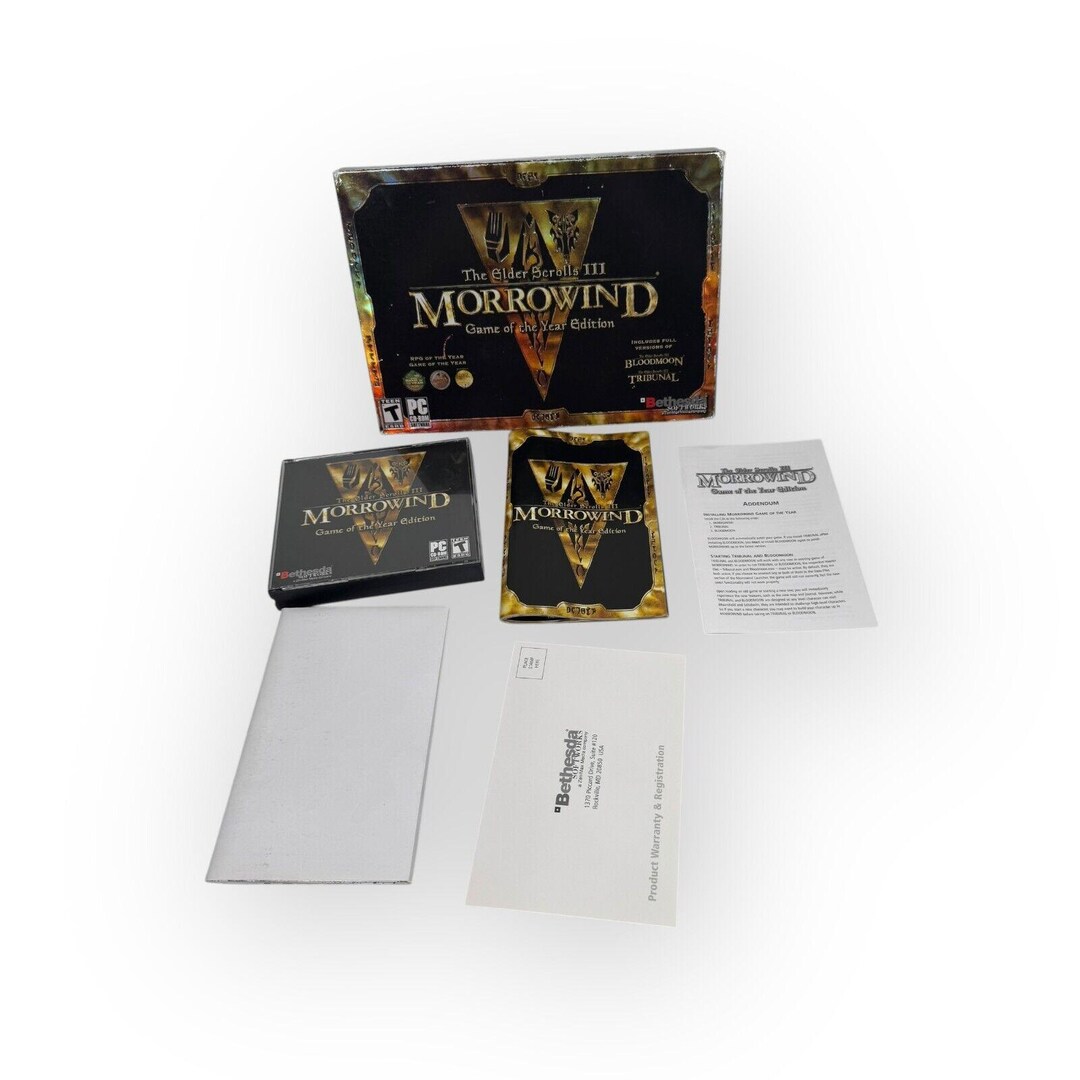 Elder Scrolls III: MORROWIND Game of the Year PC Big Box Complete W ...