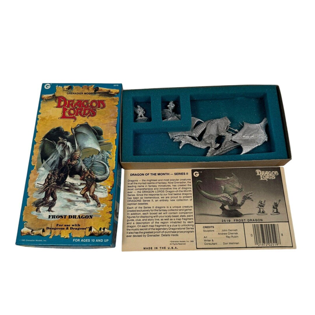 Grenadier Dragon Lords Frost Dragon Complete in Original Box Lead ...