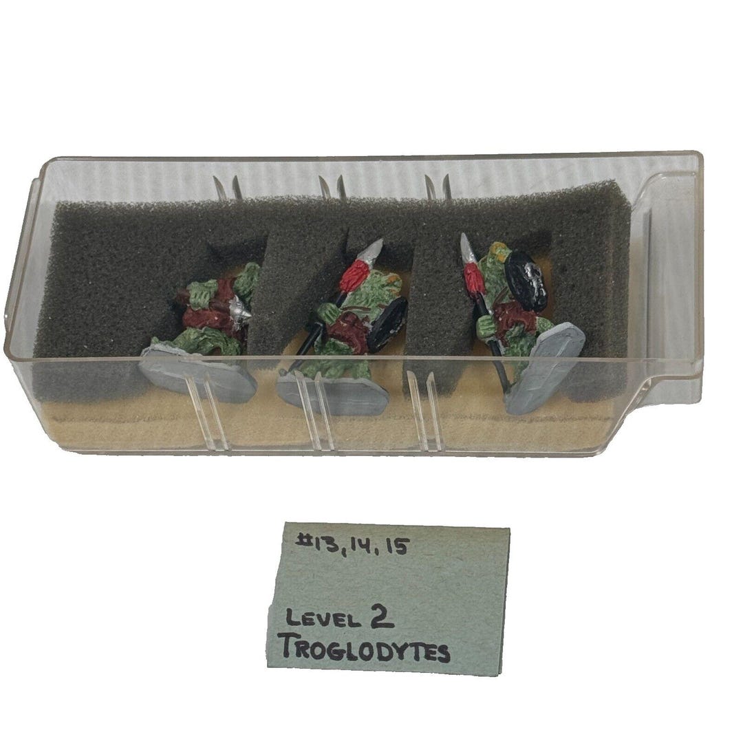 Dungeons & Dragons Heritage Miniatures Lot of 3 Troglodyte Lizardman ...