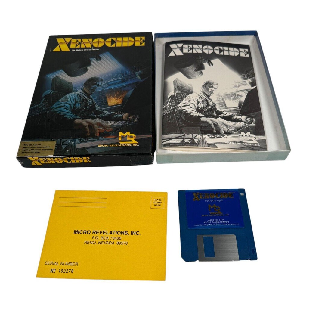 Xenocide Apple IIGS 3.5 Floppy Computer Game CIB Complete 1989 - Etsy