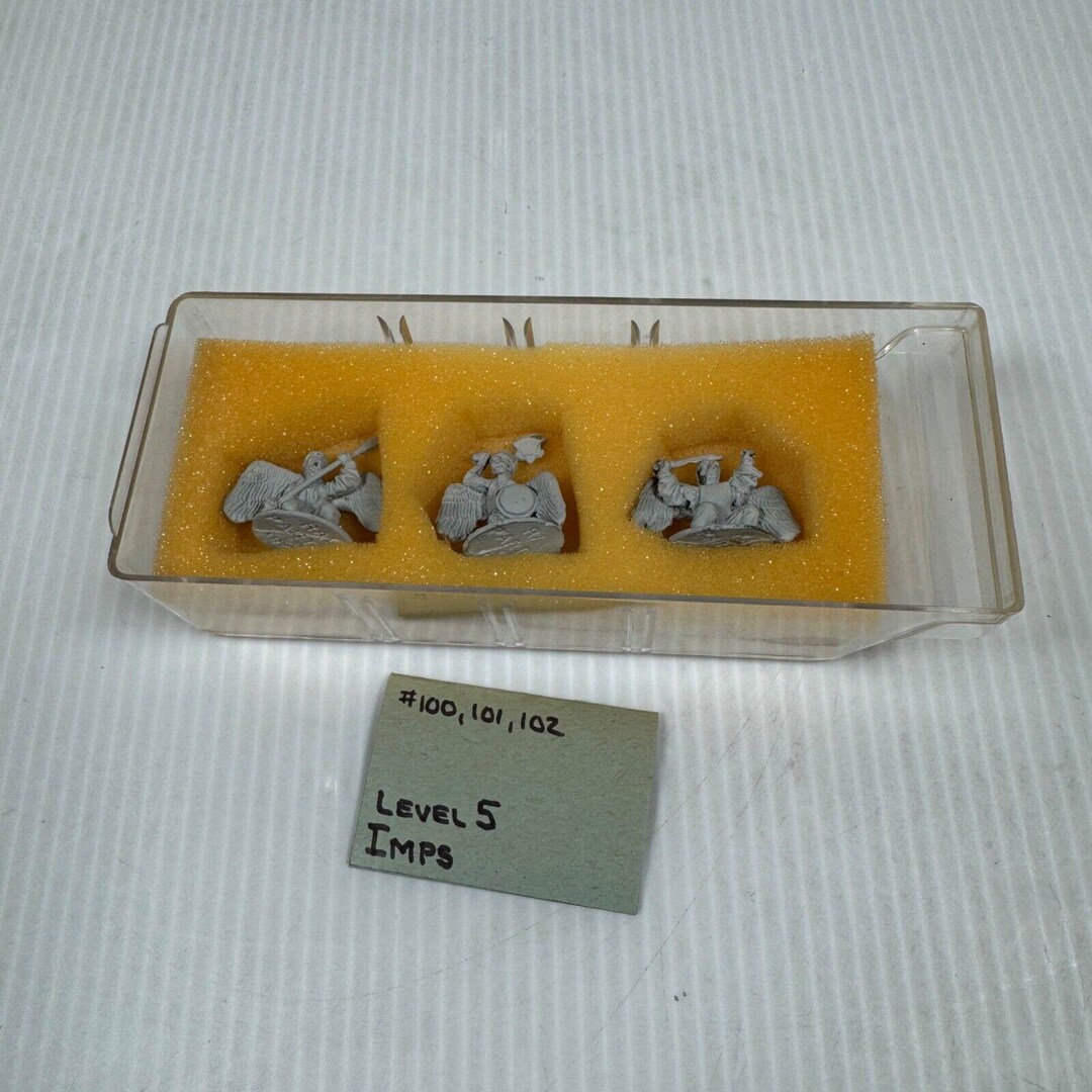 Dungeons & Dragons Lead Miniatures Set of 3 Level 5 Imps Ral Partha ...