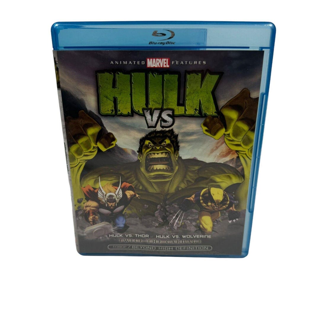 Hulk Vs. Blu-ray Marvel Animated Movie Collection Rare & Out of Print ...