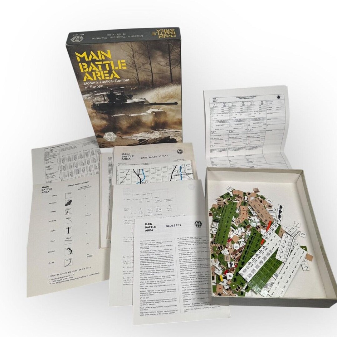 Main Battle Area: Modern Tactical Combat in Europe Omega Games 1985 ...