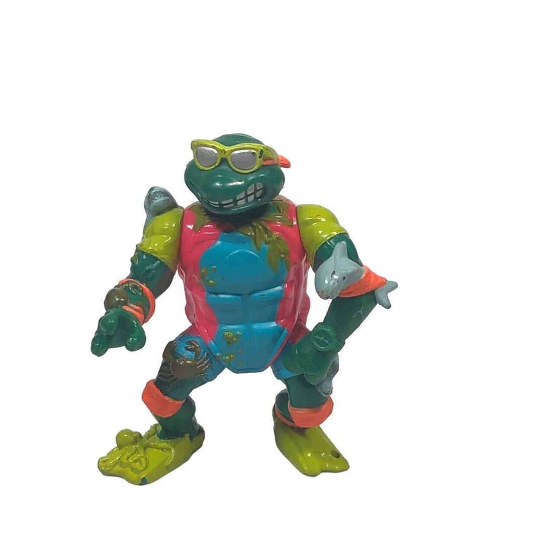 TMNT Sewer Surfin Mike Figure 1990 Playmates Toys Ninja - Etsy