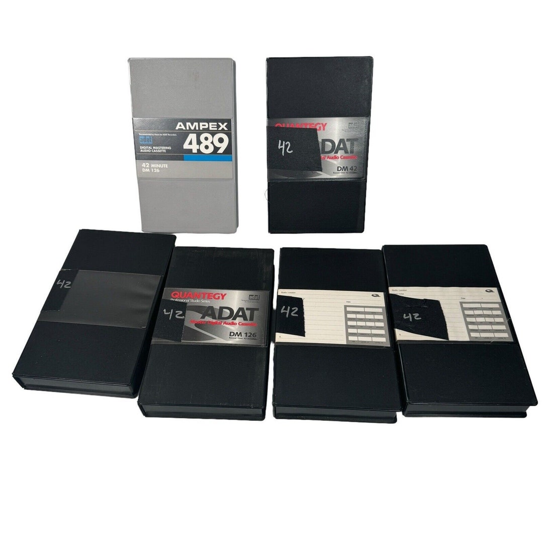Quantegy ADAT S-VHS Master Digital Tape Used Previously Recorded Lot of ...