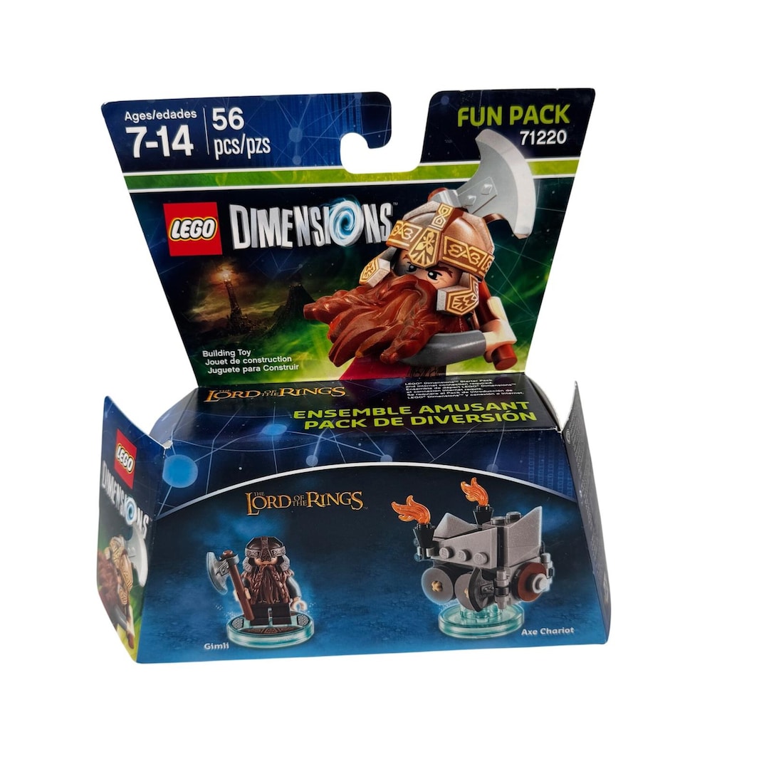 LEGO Dimensions Lord of the Rings Gimli Fun Pack 71220 Open Box Sealed ...