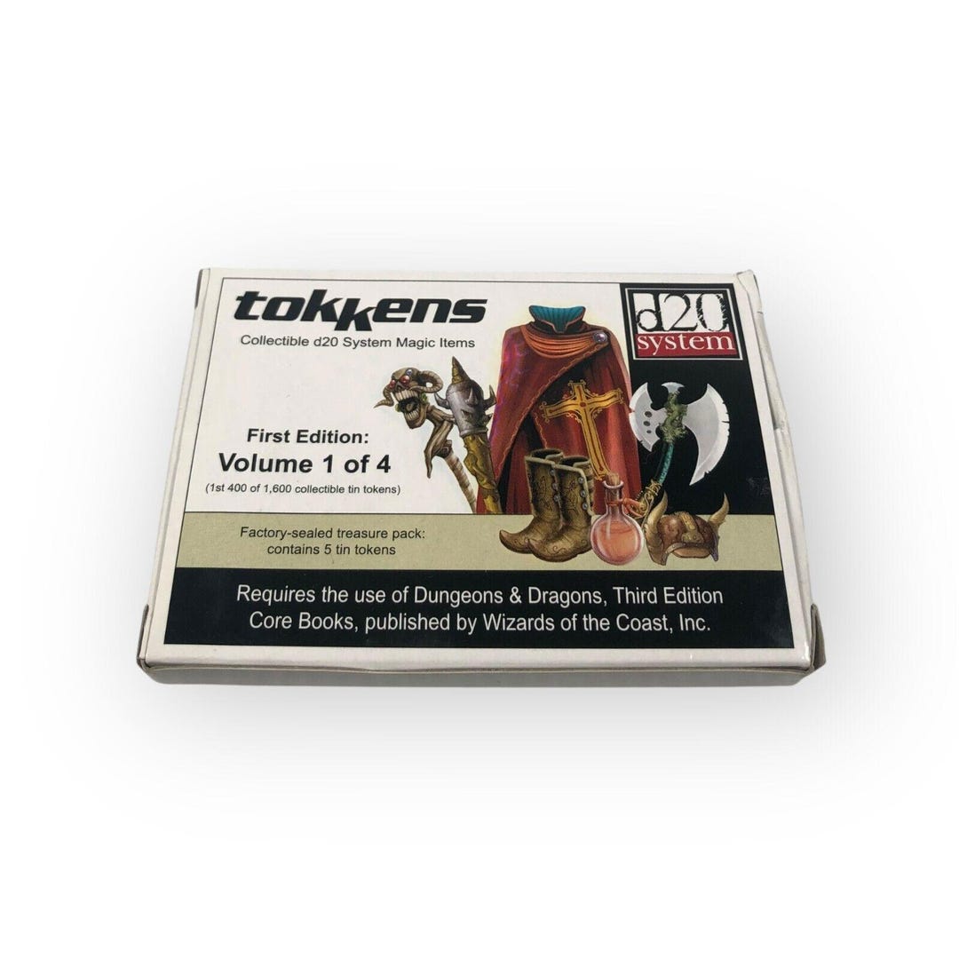 Tokkens Treasure Pack D20 Magic Items 1st Ed. Vol. 1 for D&D 3rd ...