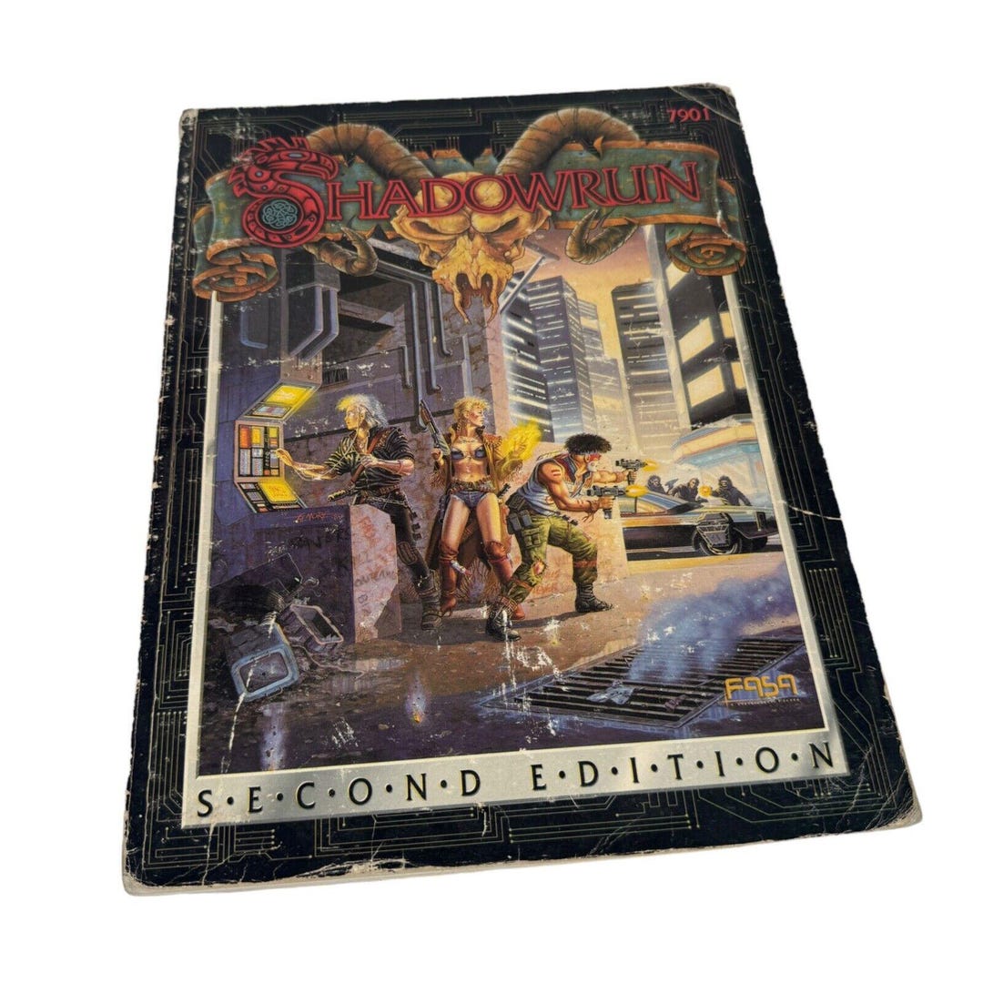 Shadowrun Cyberpunk Role Playing Game SC 2nd Edition Larry Elmore Cover Art - Etsy
