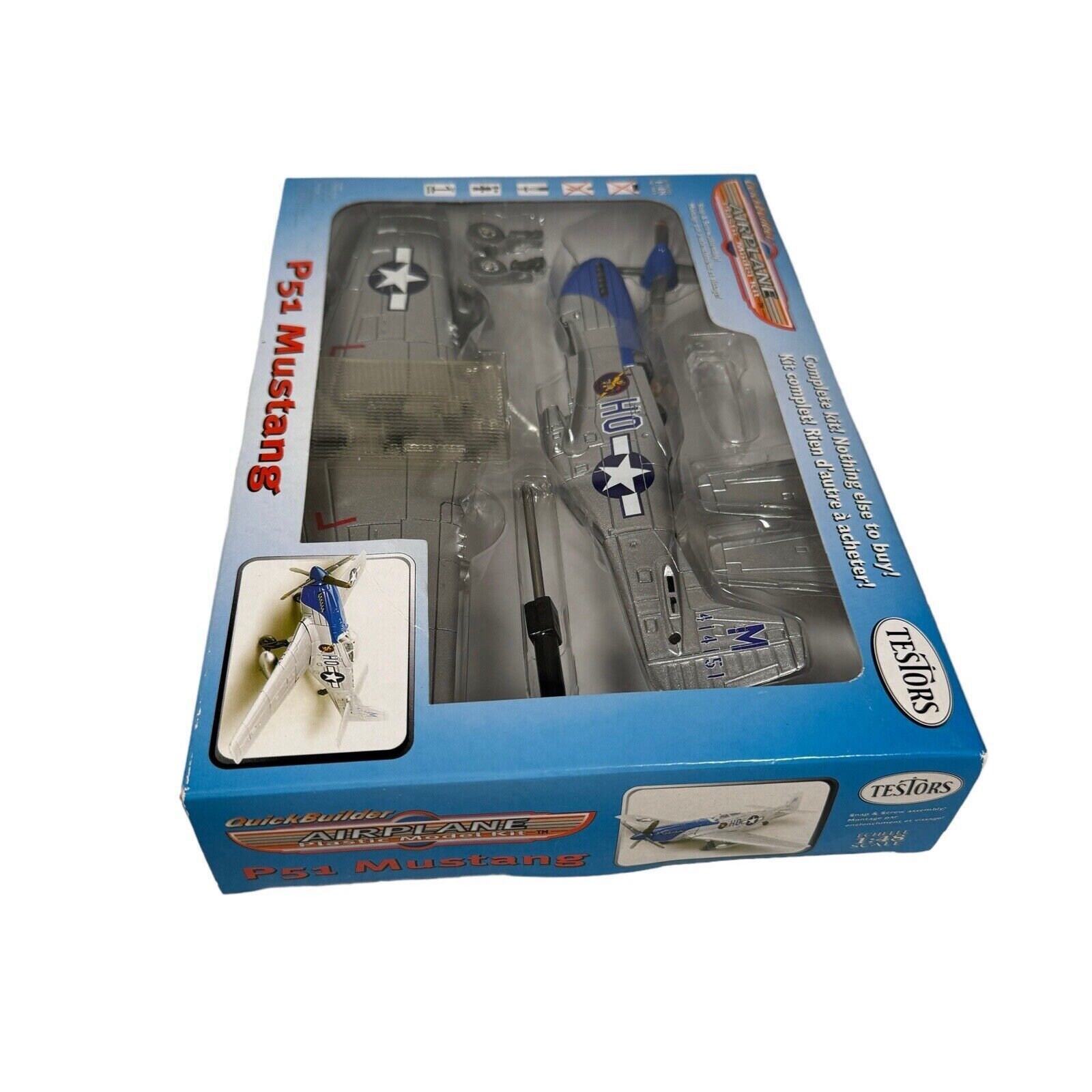 Brand New Sealed Testors Quick-build Model Airplane Kit 1:48 Scale P51 ...