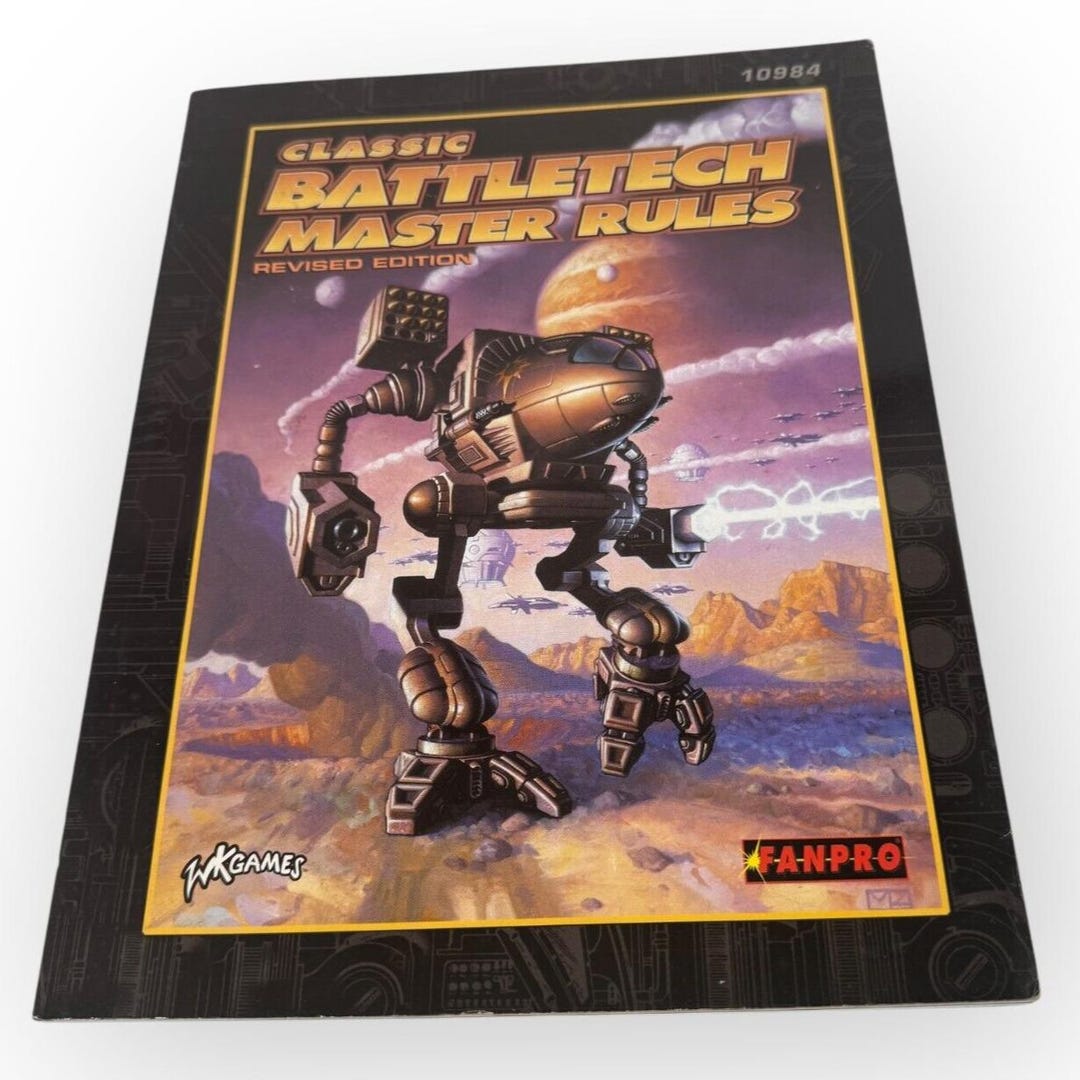 Classic Battletech Master Rules Revised Edition 10984 by WK Games & Fanpro - Etsy