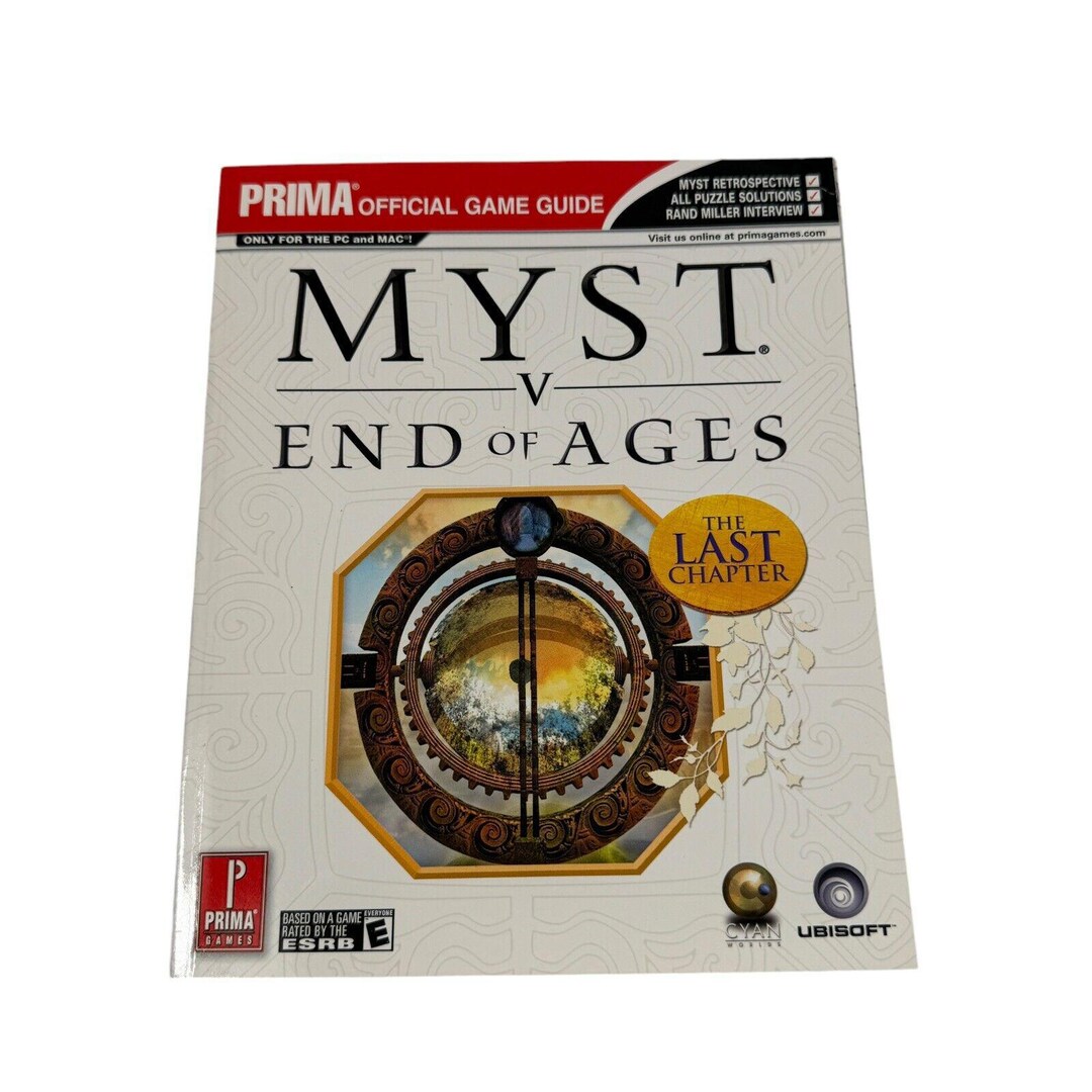 Myst V: End of Ages the Last Chapter Prima Strategy Guide Bryan ...