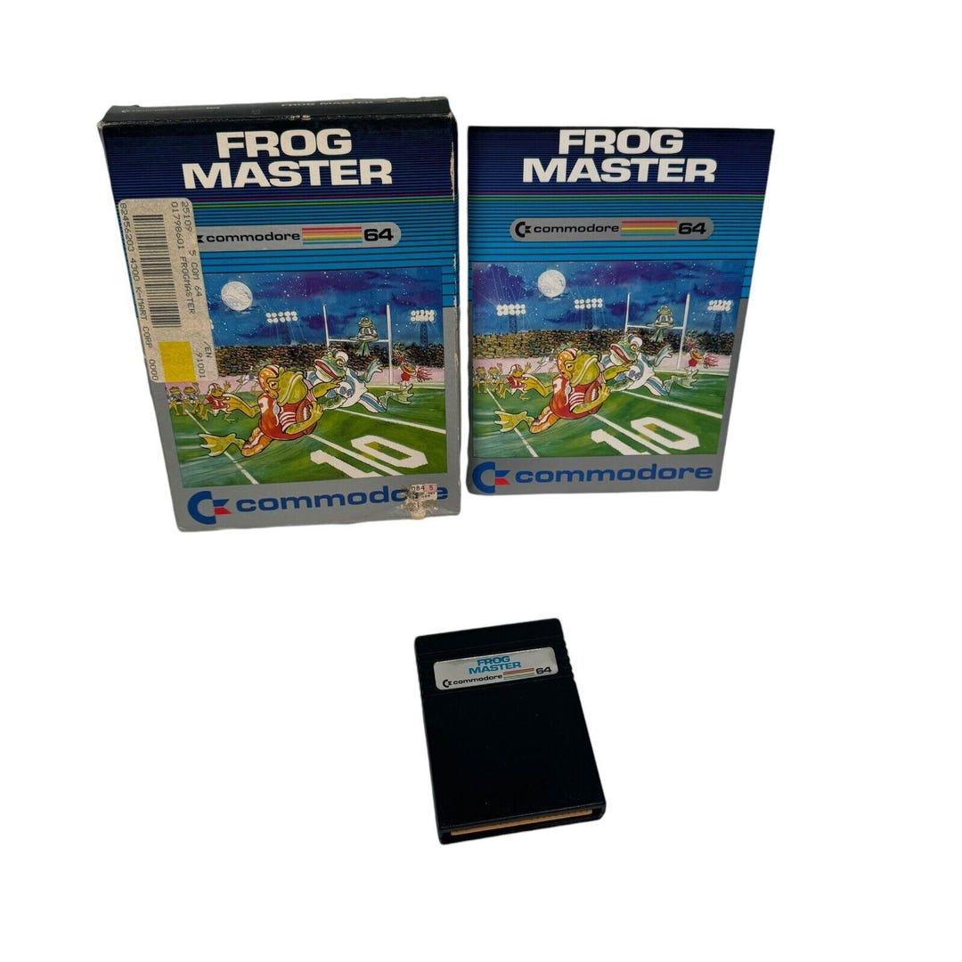 Frog Master Commodore 64 Cartridge Game Complete in Box CIB 1983 - Etsy