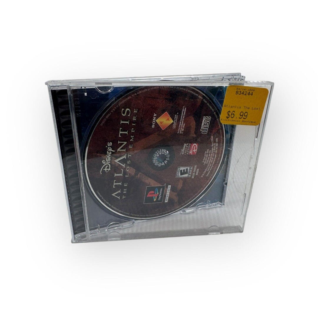 Disney Atlantis the Lost Empire Playstation 1 PS1 Game Disc in Case ...