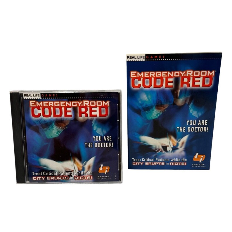Emergency Room Code Red Big Box PC Game Win 95 Legacy Interactive - Etsy