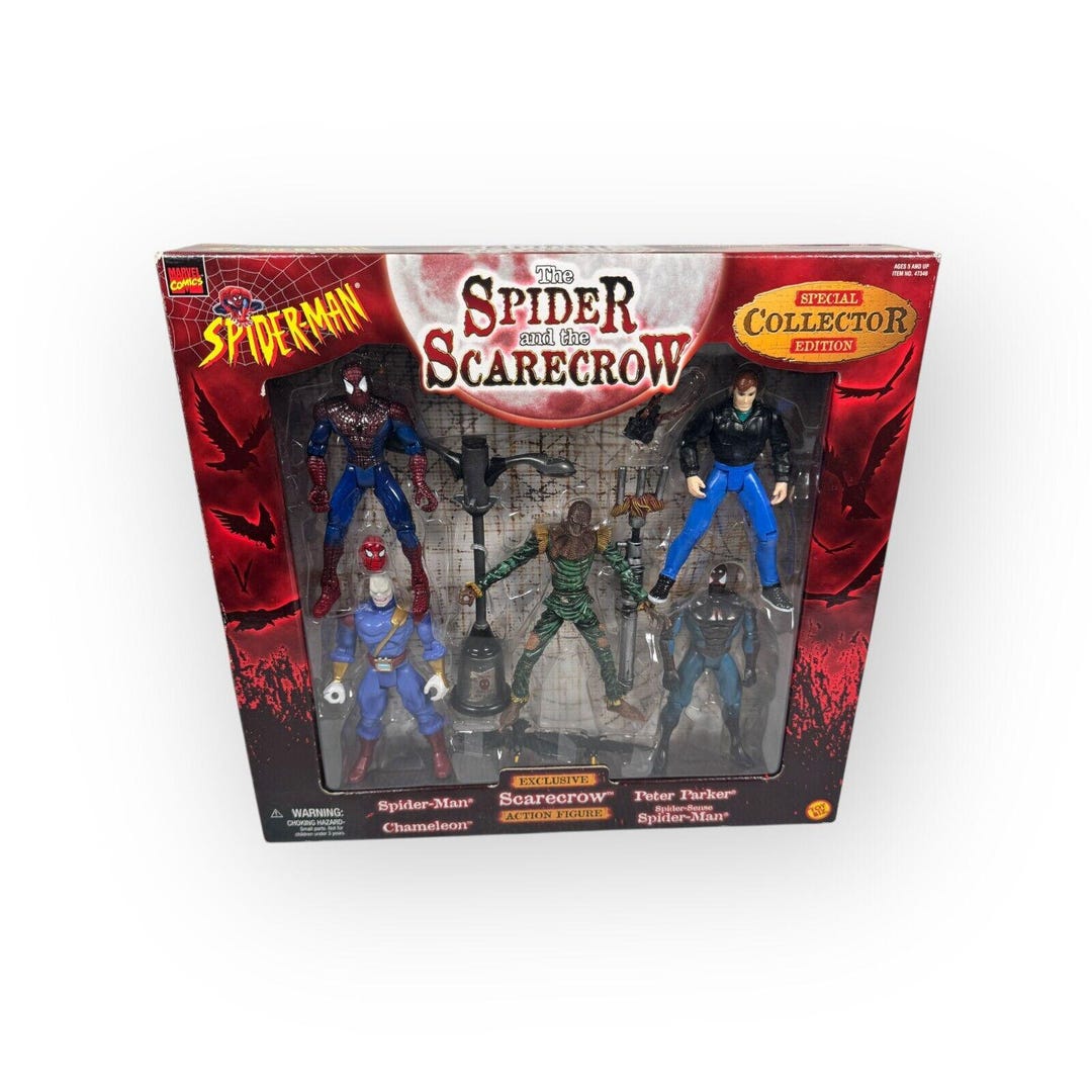 Marvel Special Collector Edition Spider-man Scarecrow Set of 5 Toy Biz ...