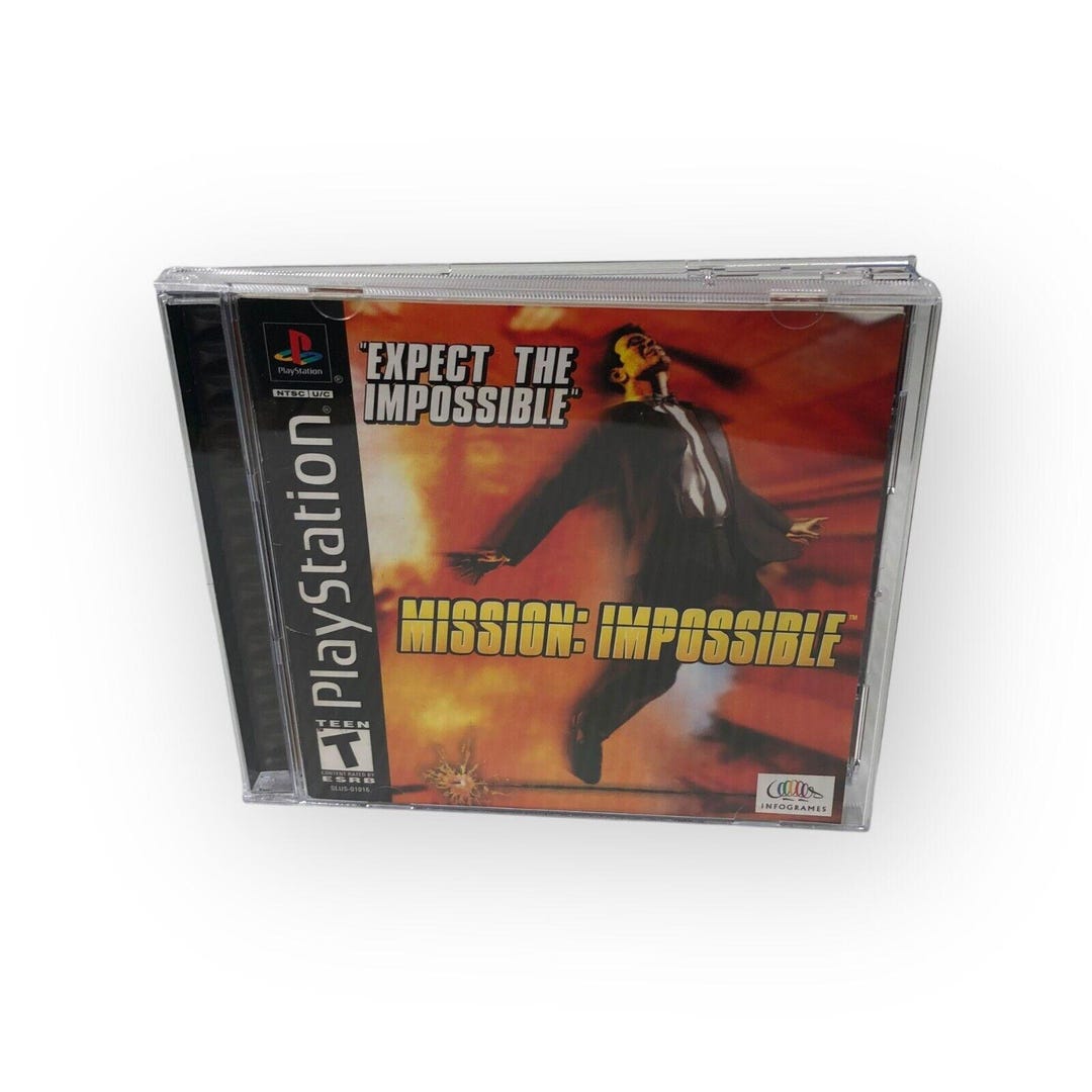 Mission Impossible sony Playstation 1 PS1, 1999 Complete CIB Black ...